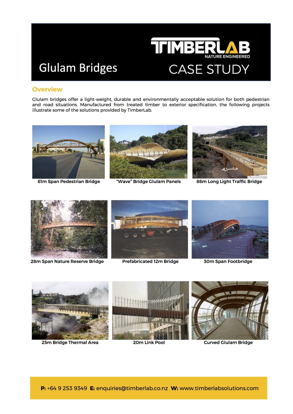 TimberLab Glulam bridge | Engineered Timber Bridges