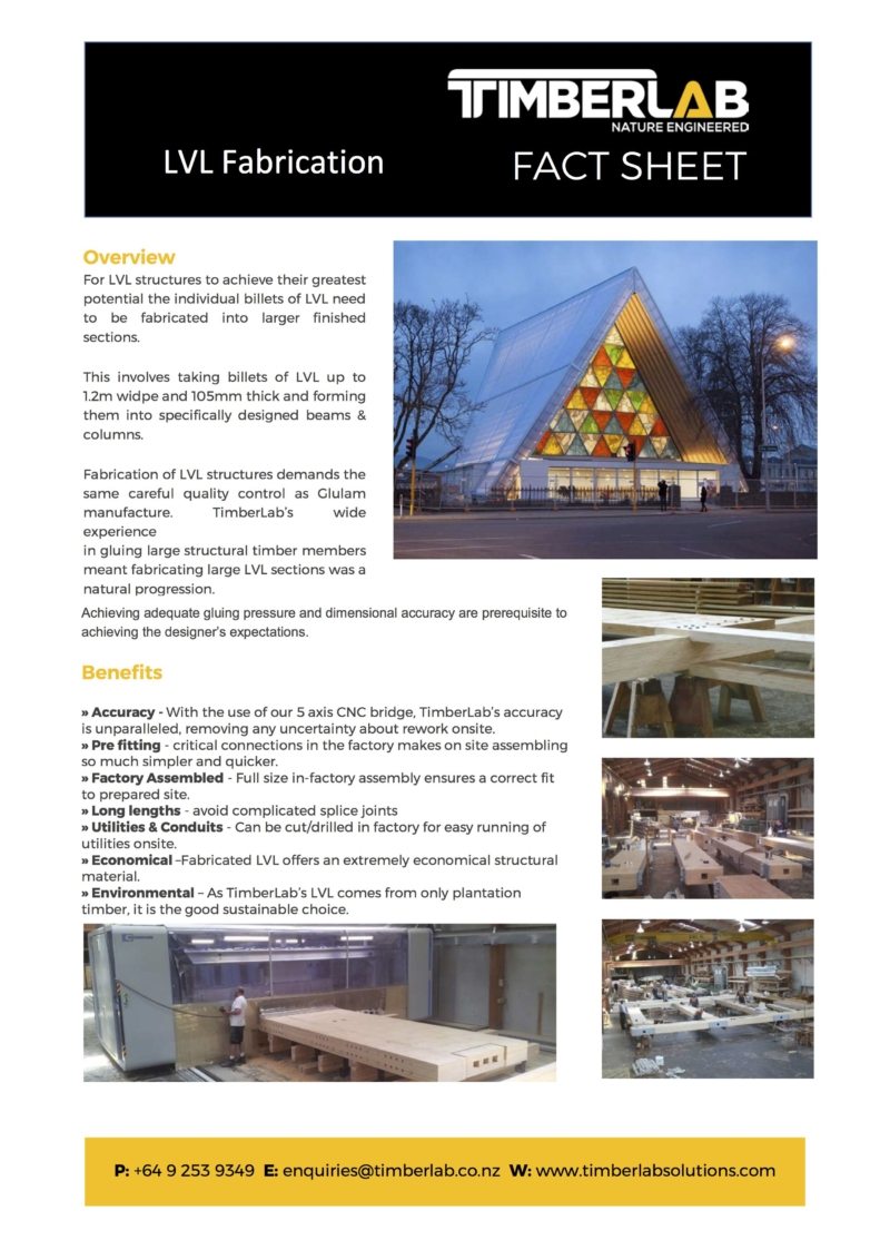 TimberLab LVL fabricator | LVL fabrication | LVL | LVL Shear Walls