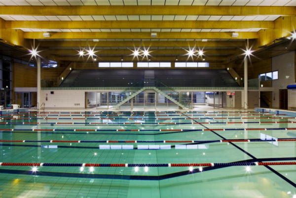Glulam - the ideal choice for harsh environments like swimming pools.
