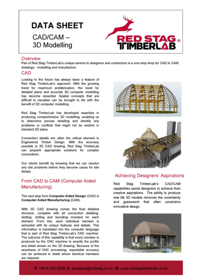 CAD/CAM solutions | 3D modelling | Red Stag TimberLab